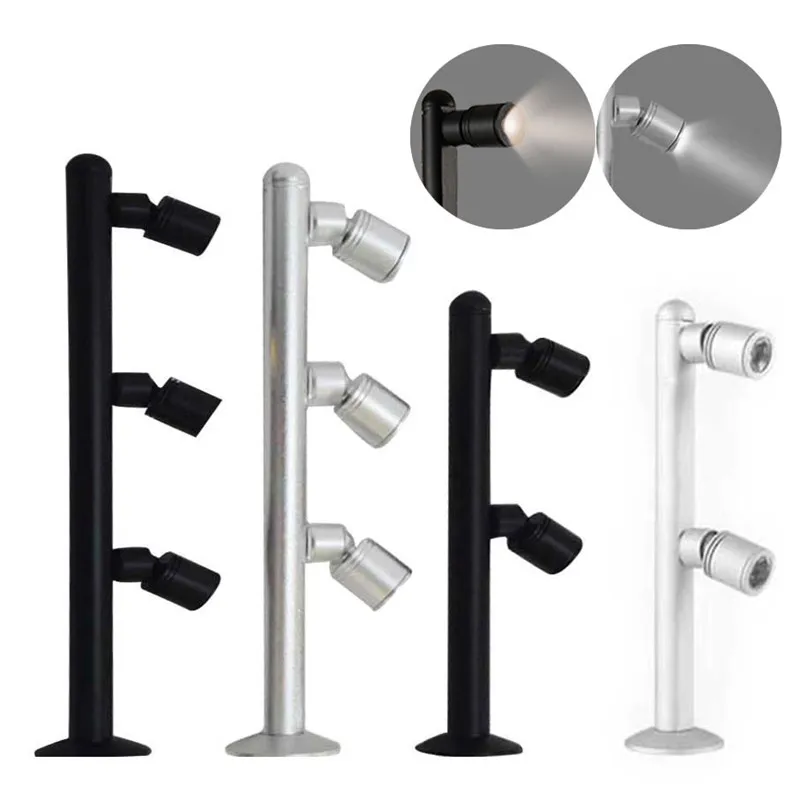 2W/3W LED Desk Stand Picture Lamp Post Pole Light Angle Adjustable ...