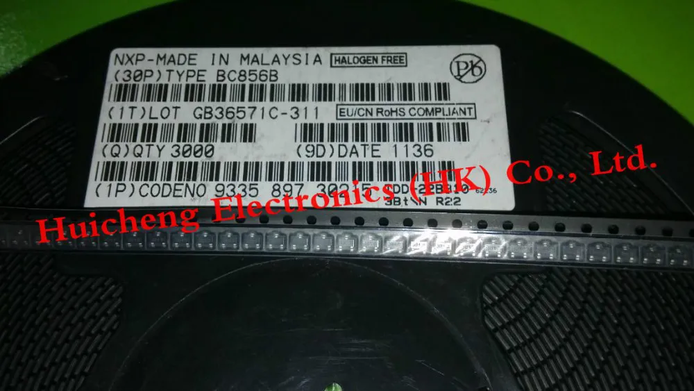 Bc856b BC856 código de impresión de pantalla 3BT SOT23 SMD transistor ...