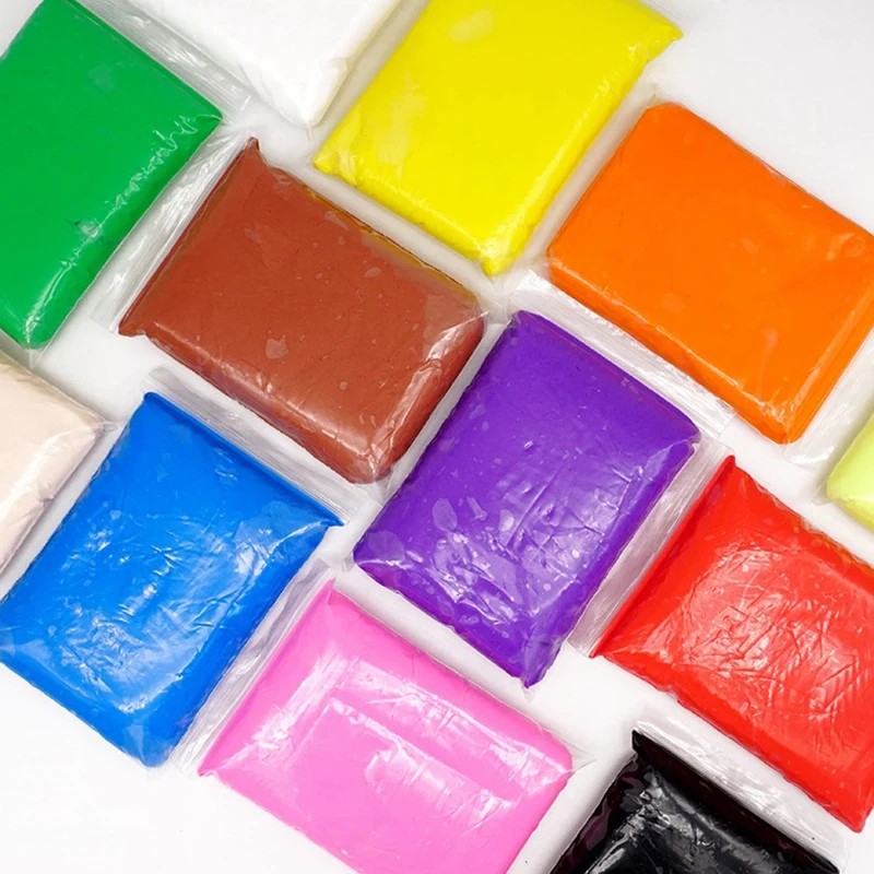 100G/Bag 24 Color Modeling Clay Air Drying Diy Soft Polymer Clay ...