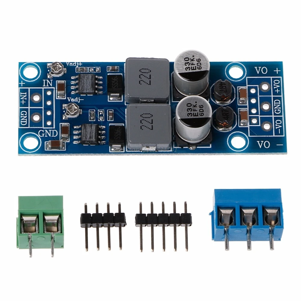30W DC-DC Step Down Dual Power Supply Module Adjustable Voltage ...