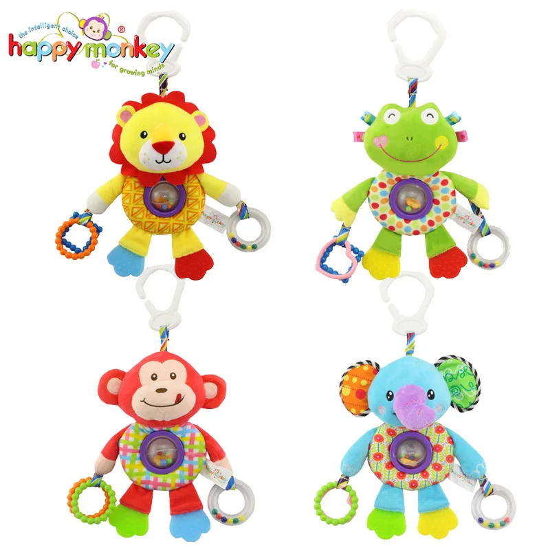 Happy Monkey Baby Bed Bell Newborn Baby Toys With Bb Bell Cartoon ...