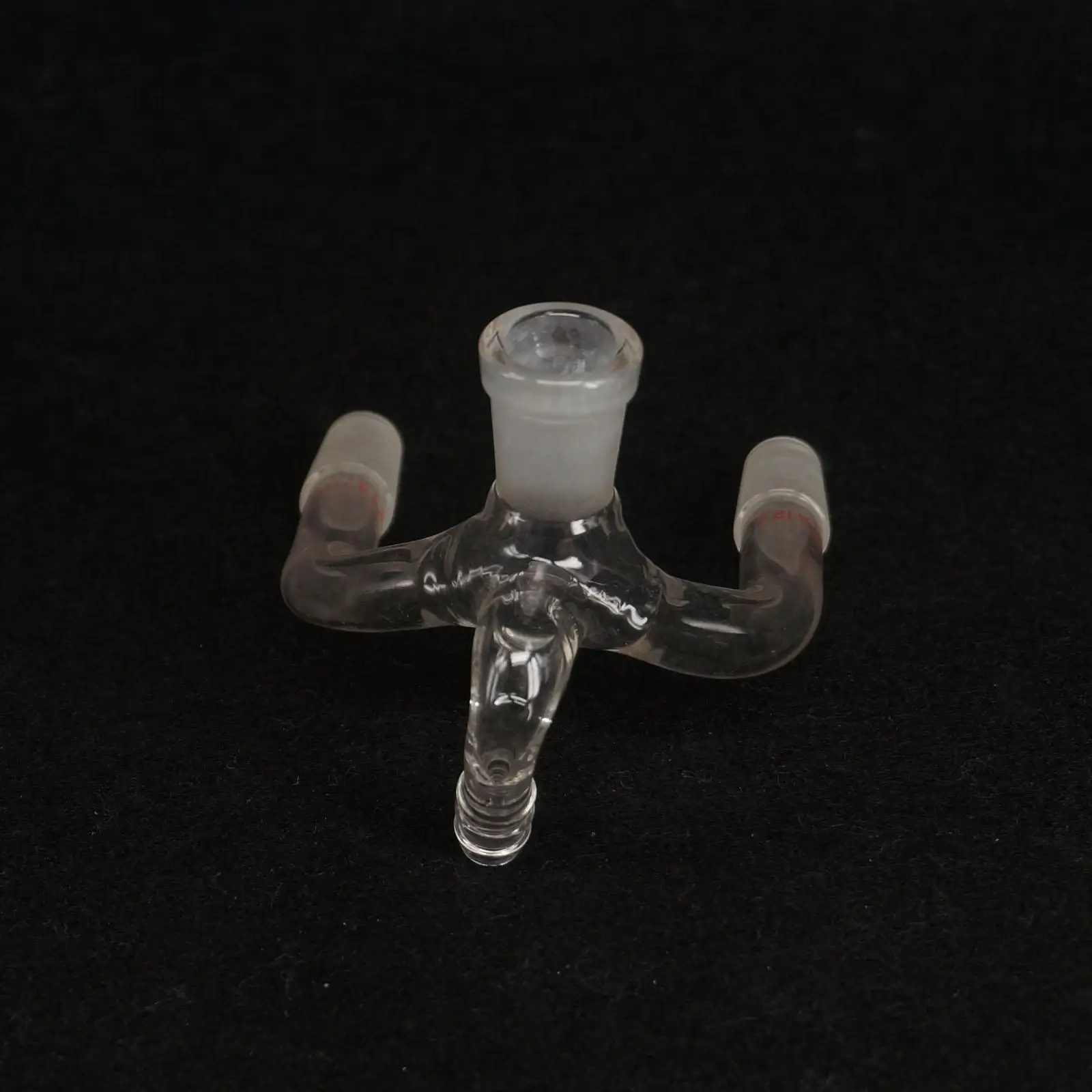 14/23 X 14/23 Joint 2-way Lab Glass Vacuum Receiver Adapter Science ...