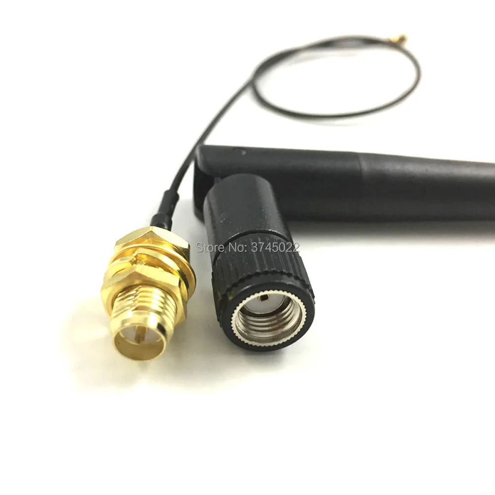 5 шт. 2,4 ГГц Wi-Fi Беспроводной модуль антенны 3dbi Rp-Sma разъем муж с rp-Sma женщин ipx u. fl ...