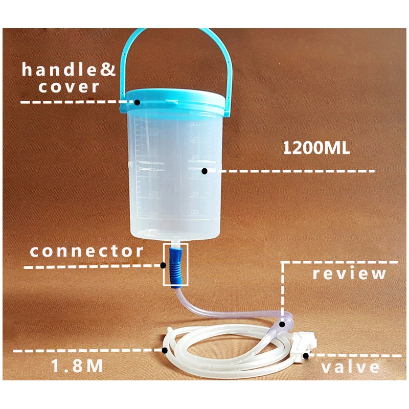 Generic 1200ml Home Enemas Kit Anal Shower Bidet Mixer Anal Enema ...