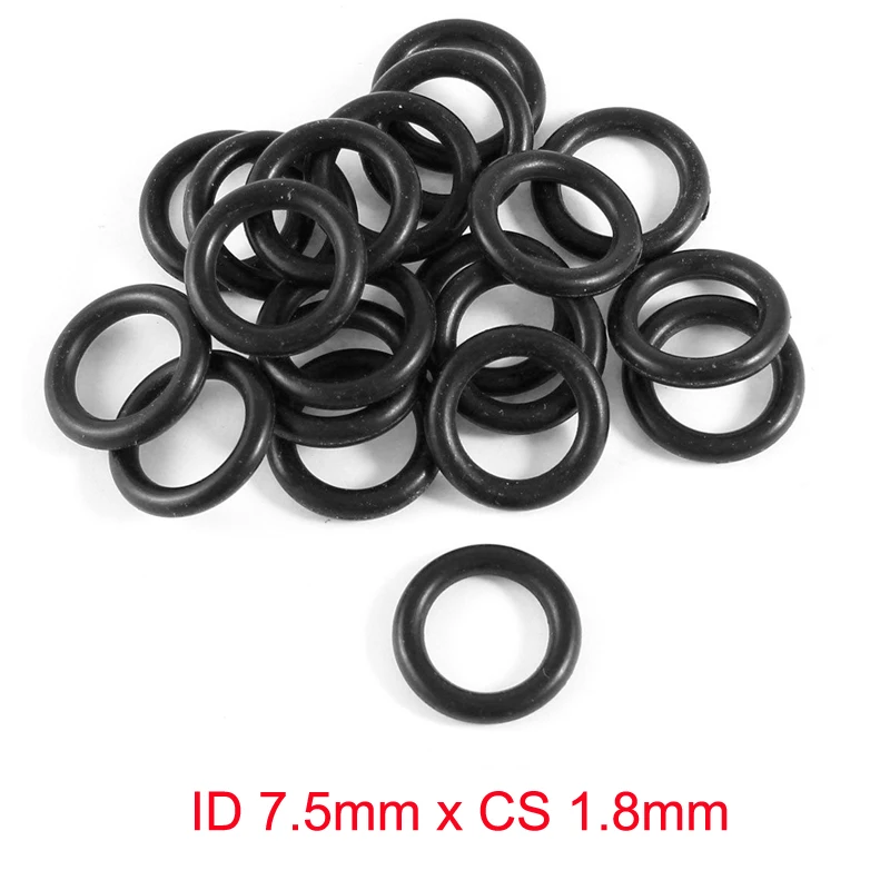 ID 7.5mm x CS 1.8mm black NBR nitrile rubber o ring oring o ring ...
