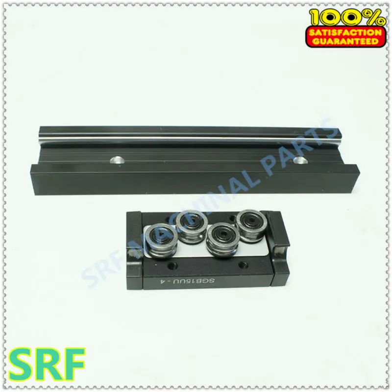 38mm width Aluminum Square Roller Linear Guide Rail 1pcs SGR15V Length ...