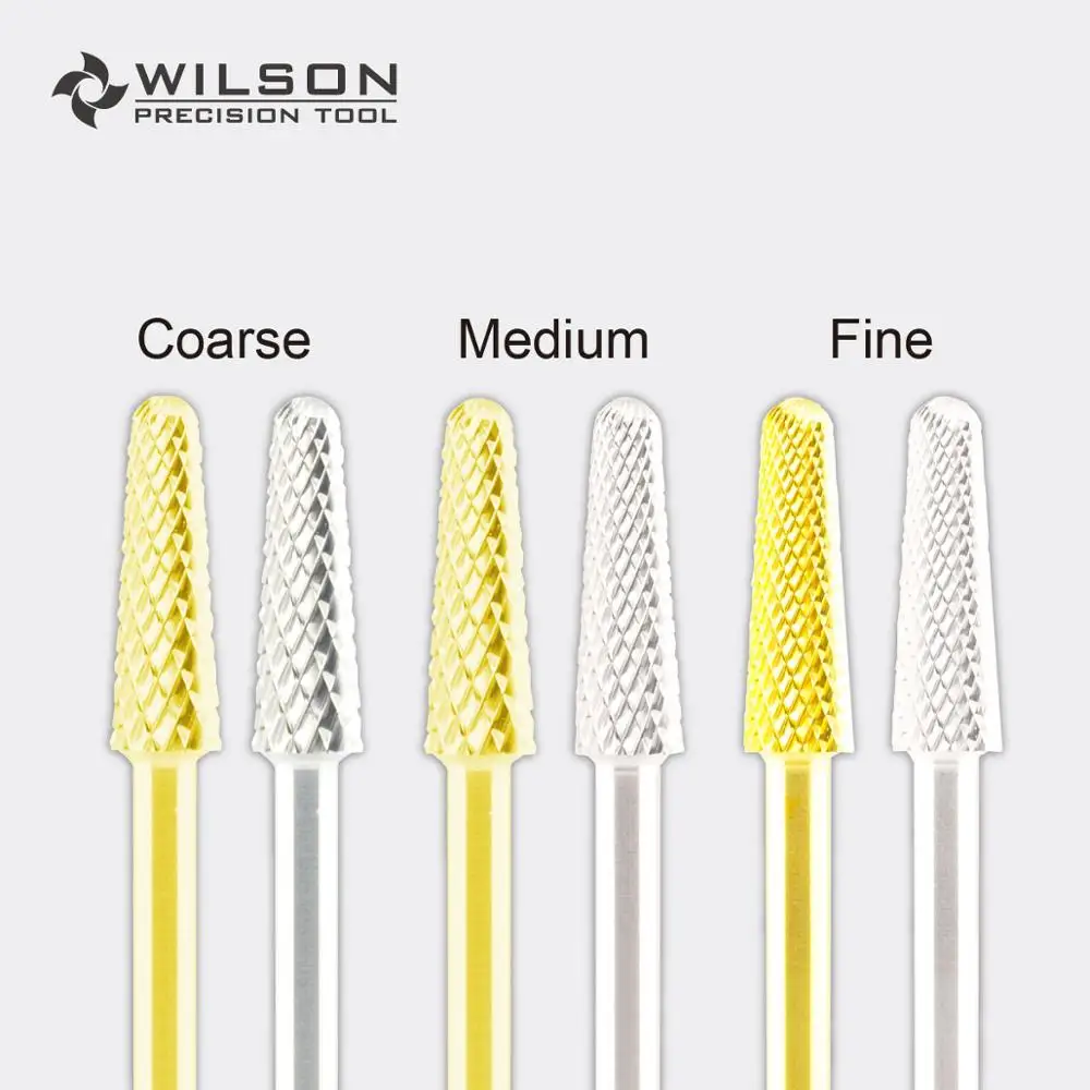 Cone Bit Gold/Silver WILSON Carbide Nail Drill Bit|Nail Art Equipment ...