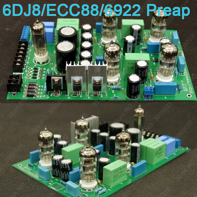 Preminum Tube Preamp W/ Four 6DJ8 ECC88 E88CC 6922 CCA Tube Valve,Hi Fi ...