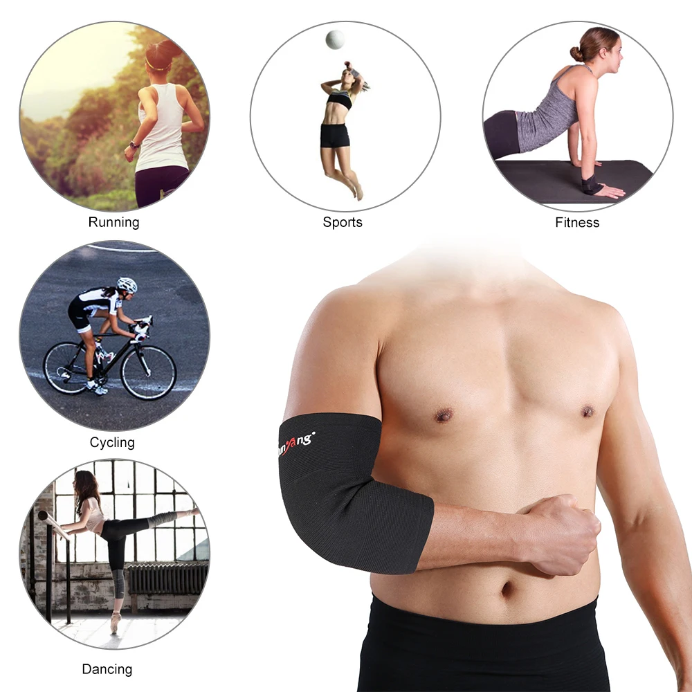 1piece Sports Elbow Support Brace Sleeve Elbow Protection Wrap Elbow ...