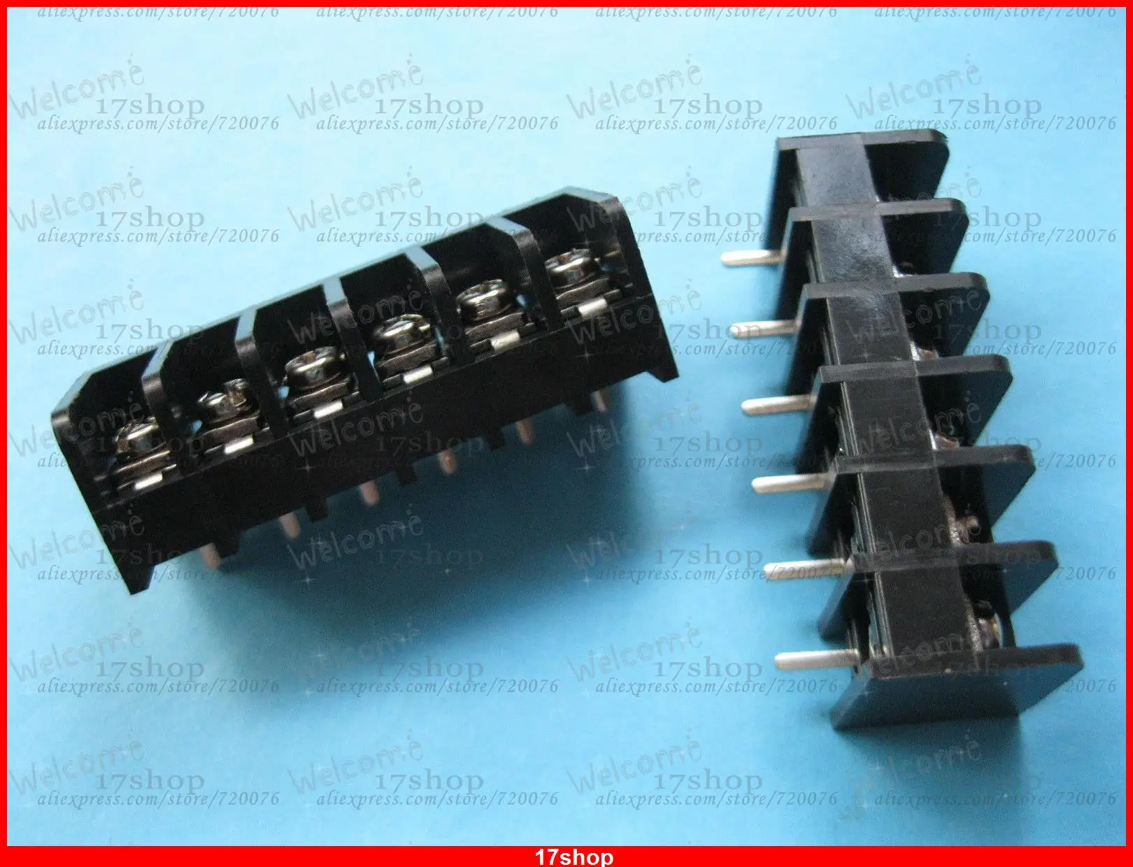 10-pcs-Black-6-pin-6-35mm-Screw-Terminal-Block-Connector-Barrier-Type ...
