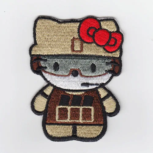 헬로 키티 고급 warkitty 키티 군사 전술 사기 자수 패치 배지 b2556|patch badge|embroidery ...