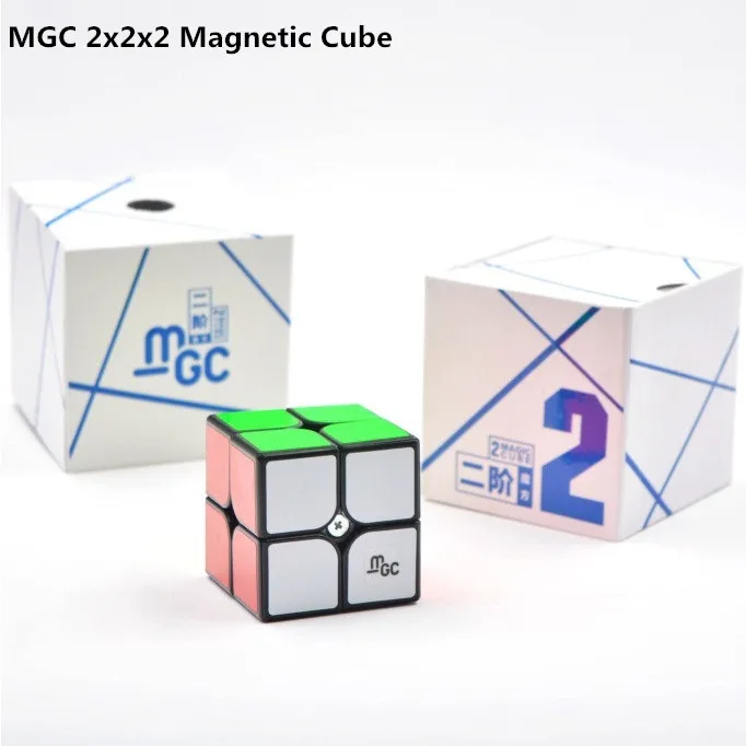 New YJ MGC 2x2x2 Magic 2x2 Speed Cube with magnet yongjun Professional ...