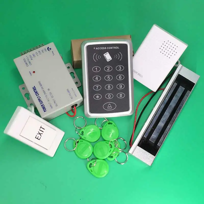Full Complete RFID proximity access control Security System Kit +300LBS ...