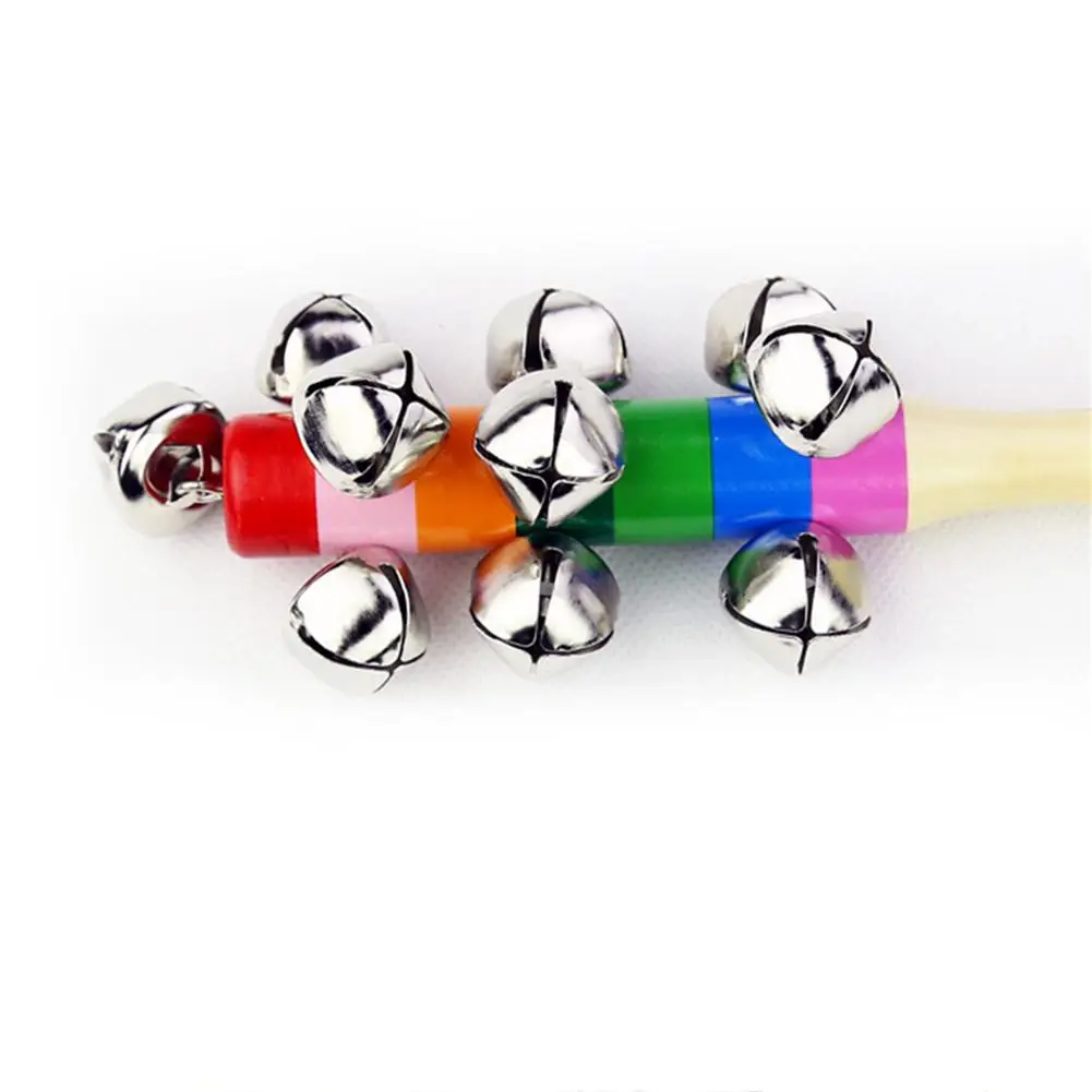 Rainbow ring toy for Baby Children's Puzzle Rainbow Rattle Bells stick ...