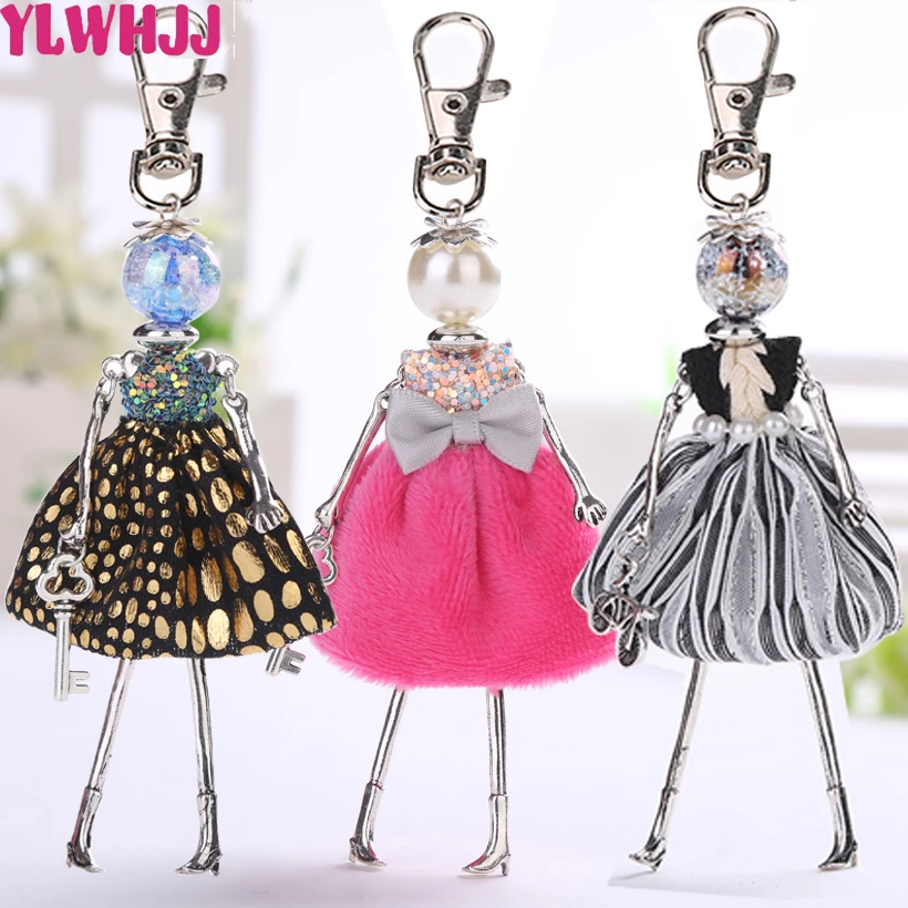 YLWHJJ brand new Doll baby cute Women keychain Car Pendant Girls ...