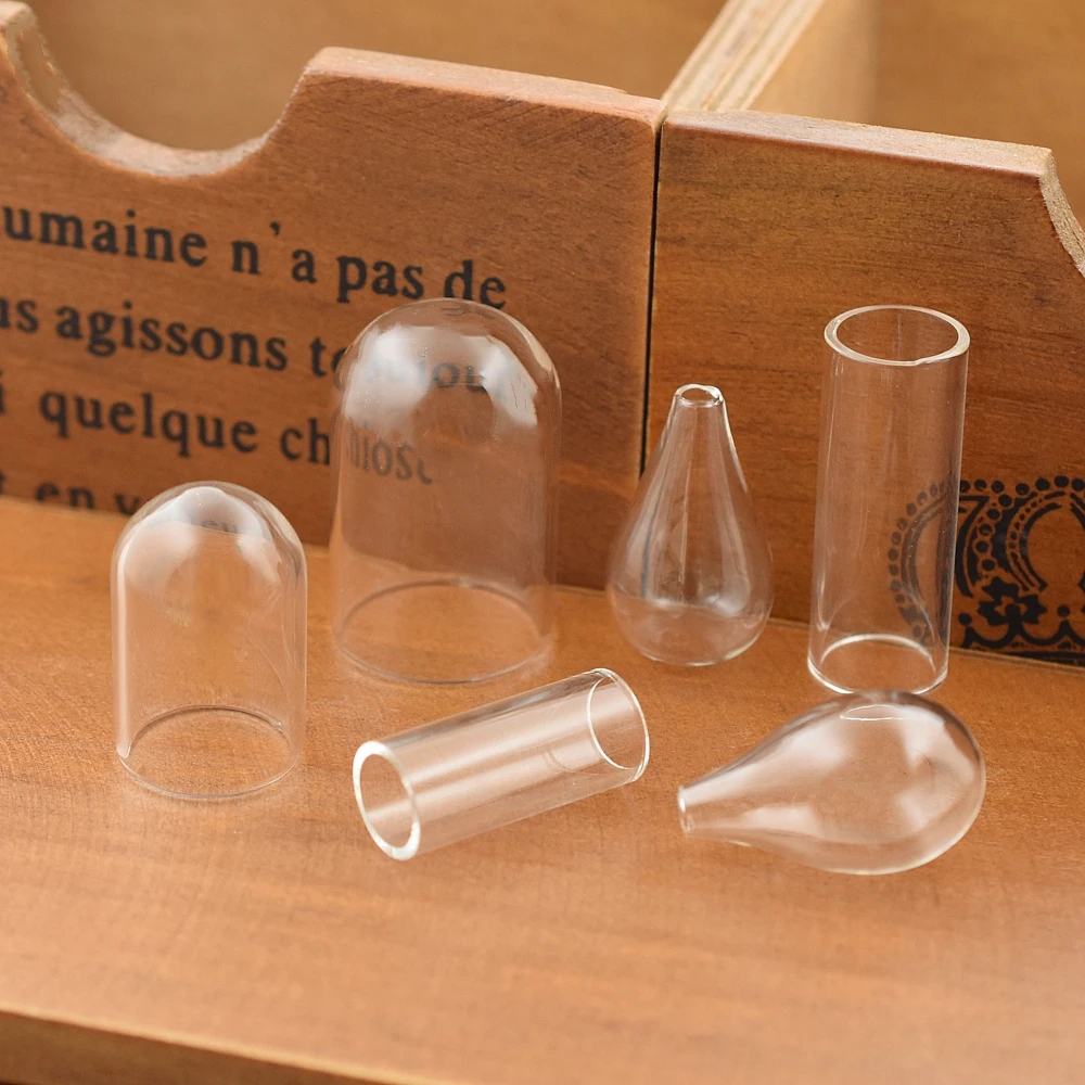 10piece-Hollow-Glass-Straight-Tube-Shape-Jewelry-Pendant-DIY-Bulb-Vase ...