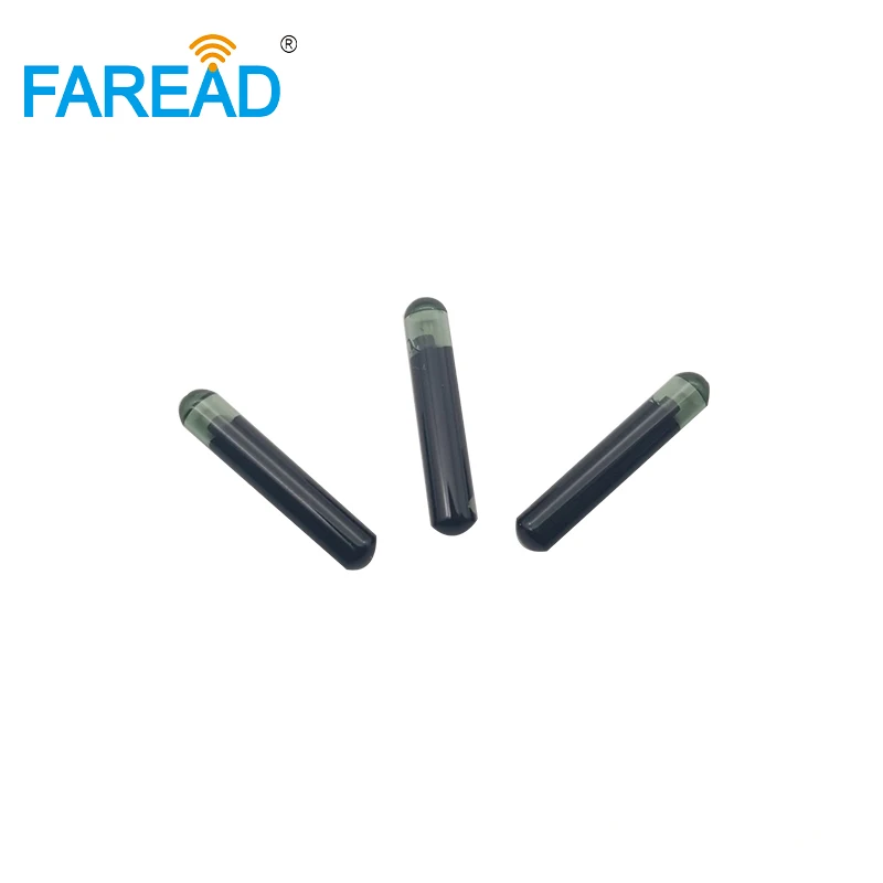10pcs ISO standard microchip 134.2Khz 4*22mm Bio-glass transponder IP65 ...