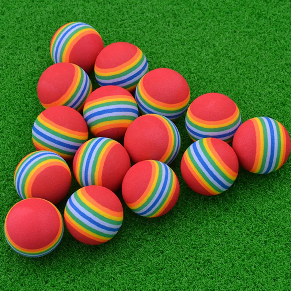 Kids Funny Toy Balls 3.5cm , 10 PCS ,Rainbow Color EVA Material Ball ...