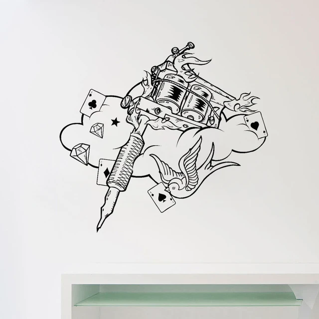 Tattoo Machine Decal