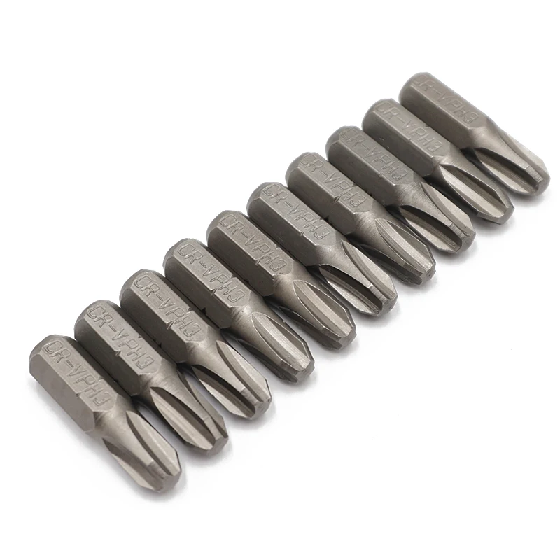 VISSEUSE - DEVISSEUSE,--embout visseuse Jeu de tournevis PH3 embout visseuse 1-4 "25mm 10 pièces ...