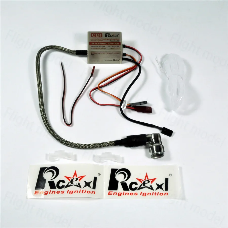 Rcexl Single Ignition CDI For NGK CM6 10mm Spark Plug 90 Degree DA DLE ...