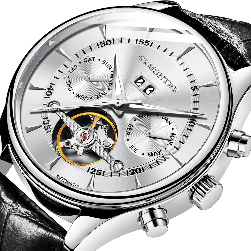 44mm High Quality Watches Relogio Masculino Original GRMONTRE Automatic ...
