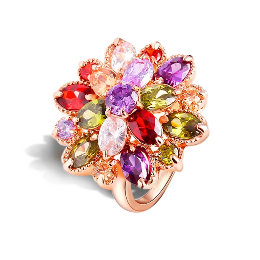 Unique Design Exquisite AAA Cubic Zirconia Crystal Stone Wedding Flower ...