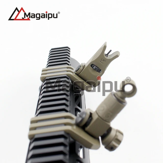 Tactical AR15 M4 Front and Rear Offset 45 Degree Flip Up Iron Sight for ...
