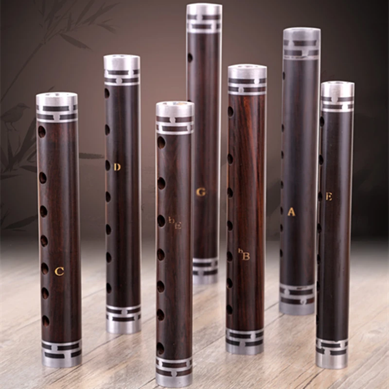 SevenAngel Guan Zi Pipe Chinese National musical instrument ebony ...