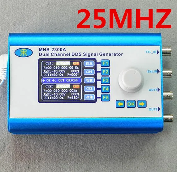 25MHZ MHS2300A Sine /Square/ triangle Series DDS Signal Generator CNC ...