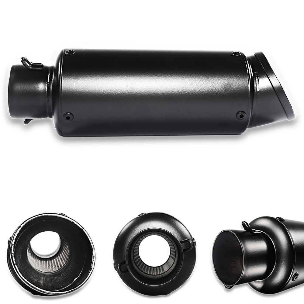 61mm 오토바이 배기 파이프 머플러 스테인레스 스틸 Sc Gp 레이싱 프로젝트 배기 머플러 블랙티타늄 배기 파이프배기 And 배기 시스템 Aliexpress