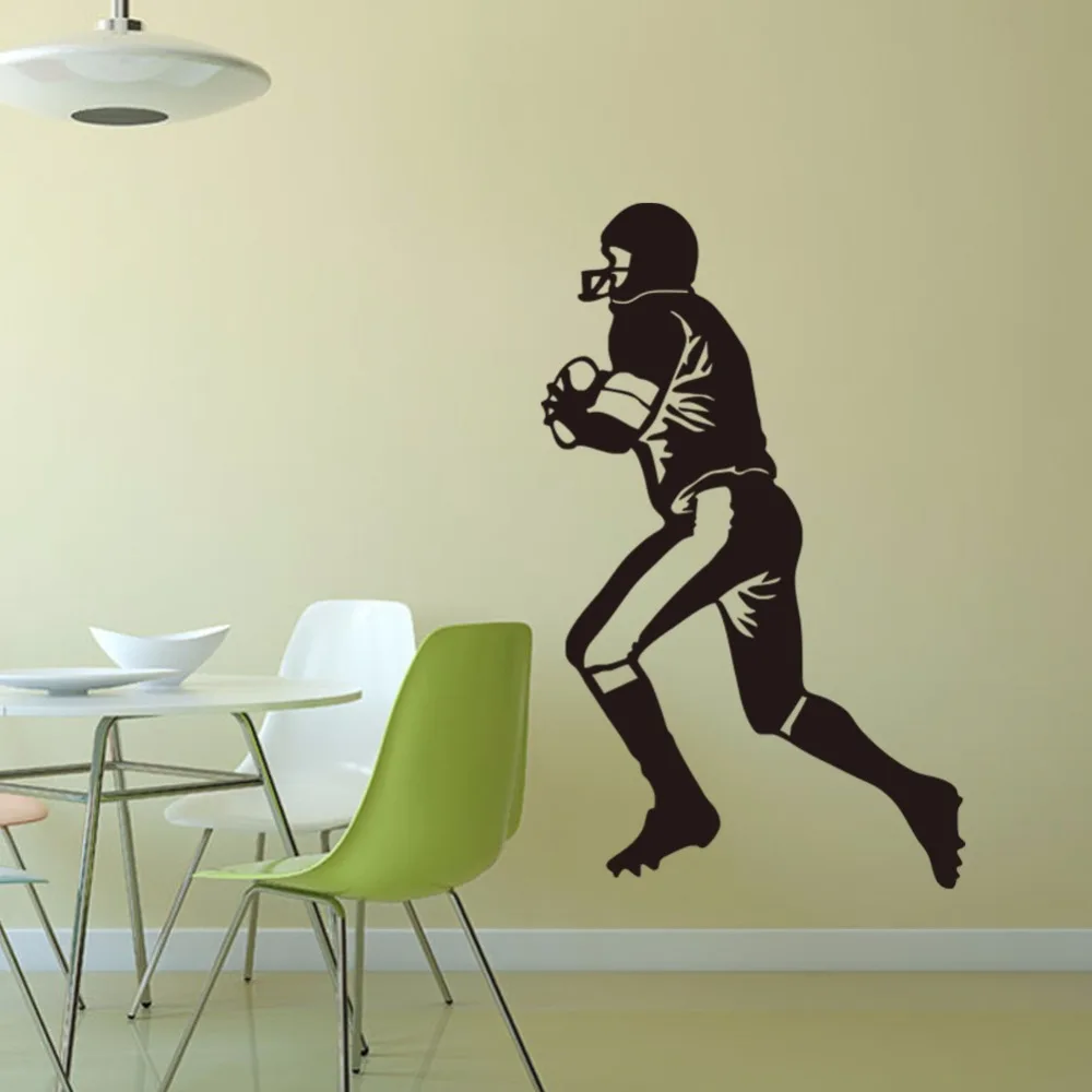 Rugby vinyl wall art decal sports home decor boys rooms decor diy ...