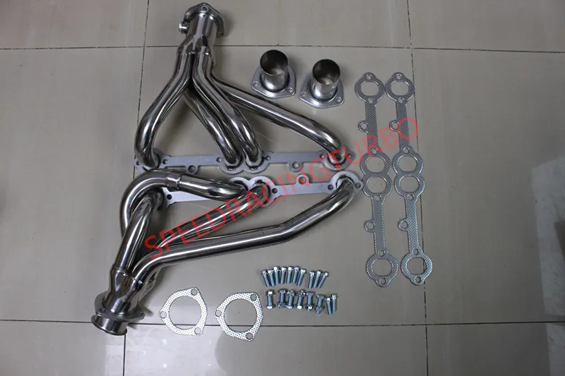 STAINLESS STEEL SS EXHAUST HEADER FOR FIT CHEVY 305 350 FIT CID SMALL ...