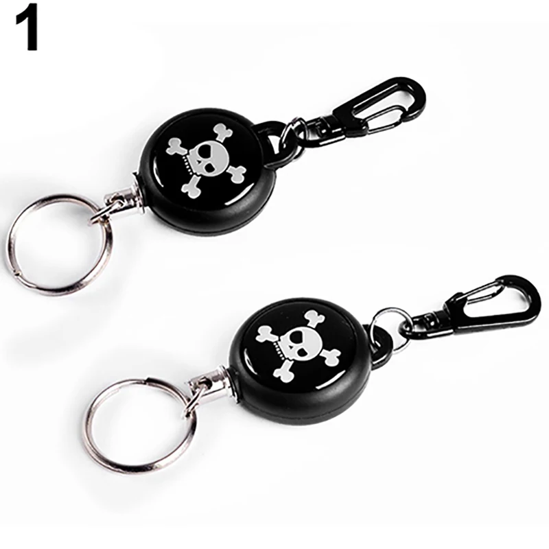 Anti Lost Anti Theft Super Strong Steel Wire Retractable Key Chain Key ...