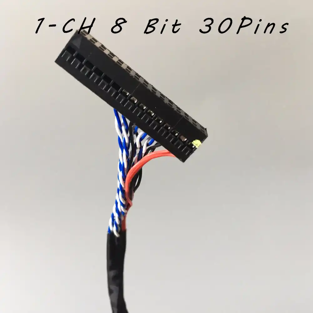 1Ch 8 bit 30pins Universal Driver Board Screen Cable FIX 30P D8 for 30 ...