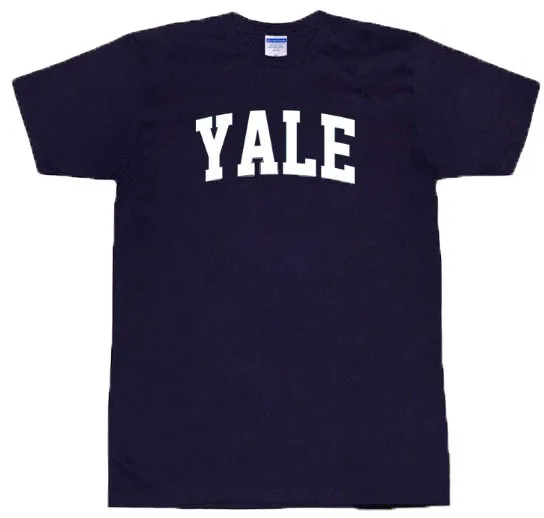 YALE University school uniform T shirt women/men's t shirt short sleeve ...