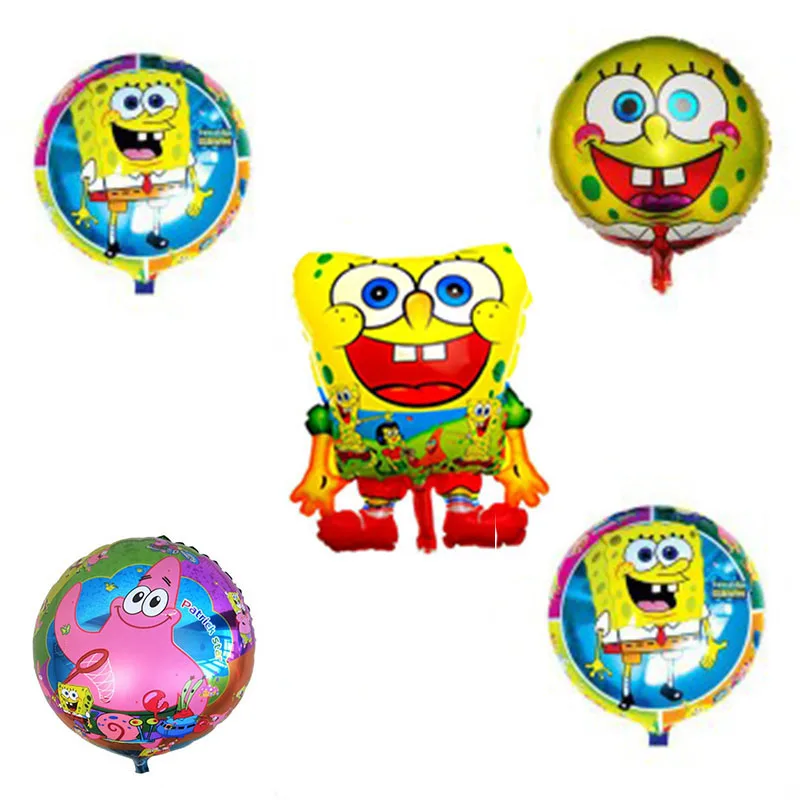 5pcs lot Super Spongebob Birthday Party decoration inflatable foil ...
