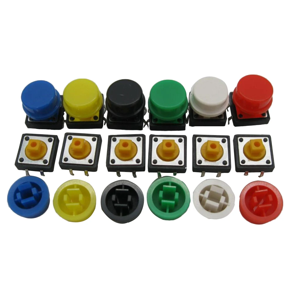 50PCS B3F 4055 Tactile Touch Push Button Switch Momentary 12*12*7.3MM ...