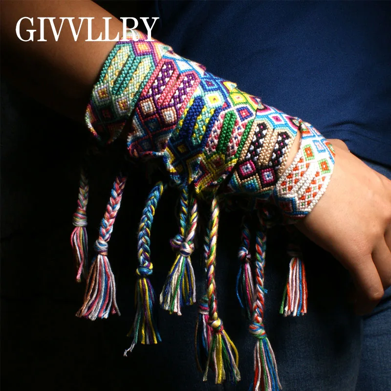 GIVVLLRY Ethnic Handmade Wide Bracelets for Women Bohemian Gypsy ...