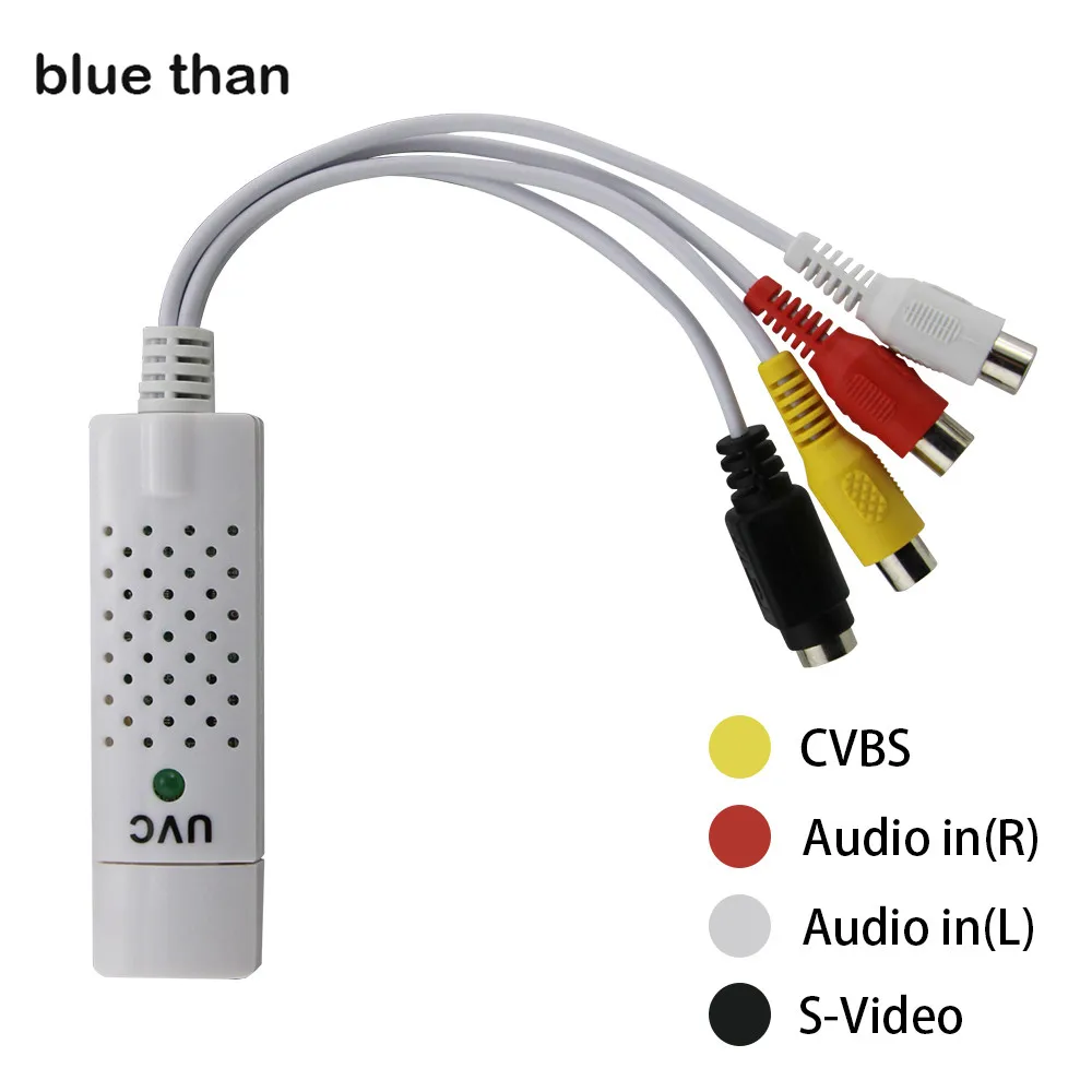 Blue Than 2 prices UVC USB 2.0 Easy Cap Video TV DVD VHS DVR Capture ...