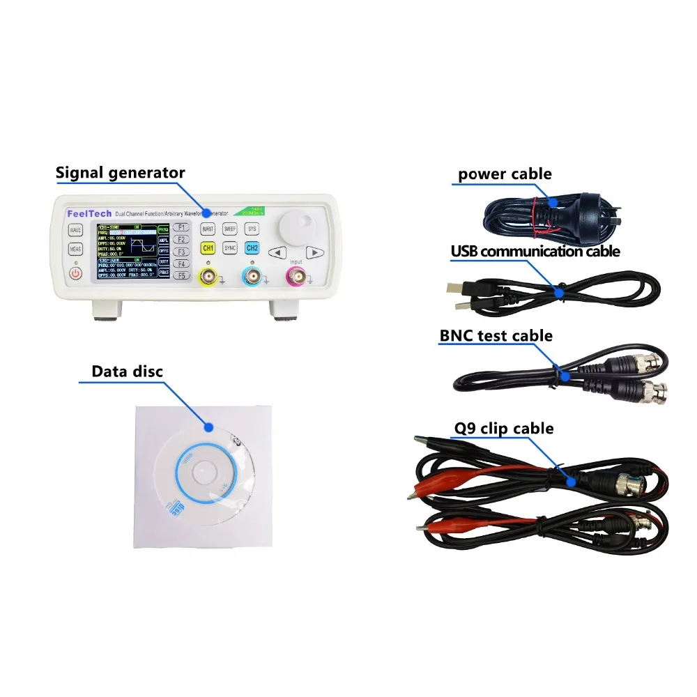 Feeltech FY6600-60MHz Высокоточный цифровой контроль двухканальный DDS ...