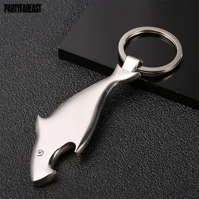 Classic Great White Shark Key Chains Fashion Metal Zinc Alloy Keychain ...