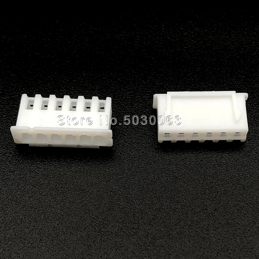 100pcs/lot XH2.54 6P 6pin 6Y wire Connector XH 2.54mm spacing Pitch Terminal Housing Plastic ...