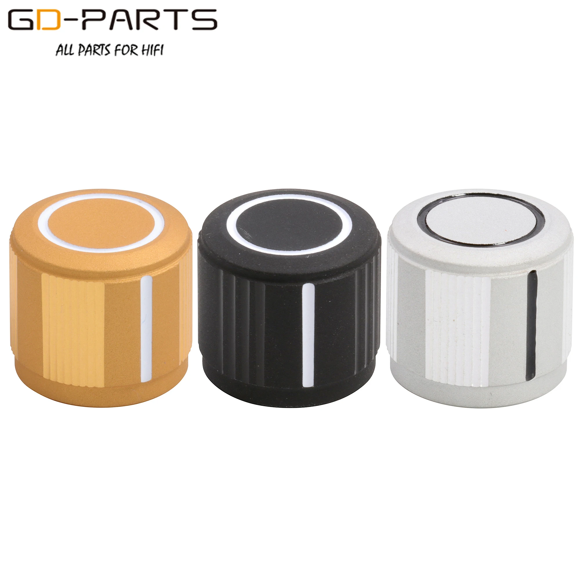 19x17mm Solid Full Aluminum Pointer Control Knob For Hifi Audio Guitar ...