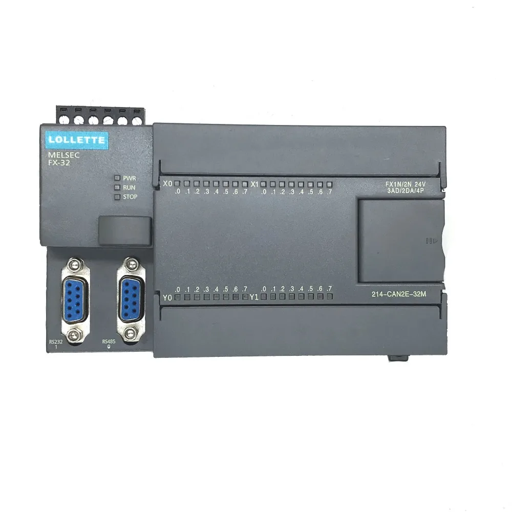 FX1N FX2N 32MR 3AD 2DA PLC контроллер 16DI 16DO, RS485 с протоколом ...
