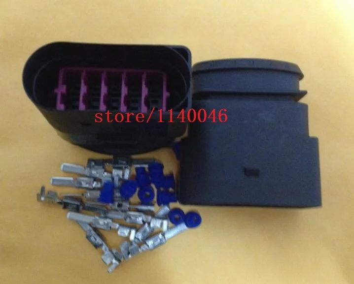 FOR VW / Audi headlight original plug / 10 pin connector conversion ...