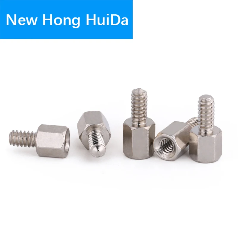 4 40x5 16mm Hex Male Female Brass Standoff Stud Board Nickel Plated 4-40x5-16mm-hex-male-female-brass-standoff-stud-board-nickel-plated