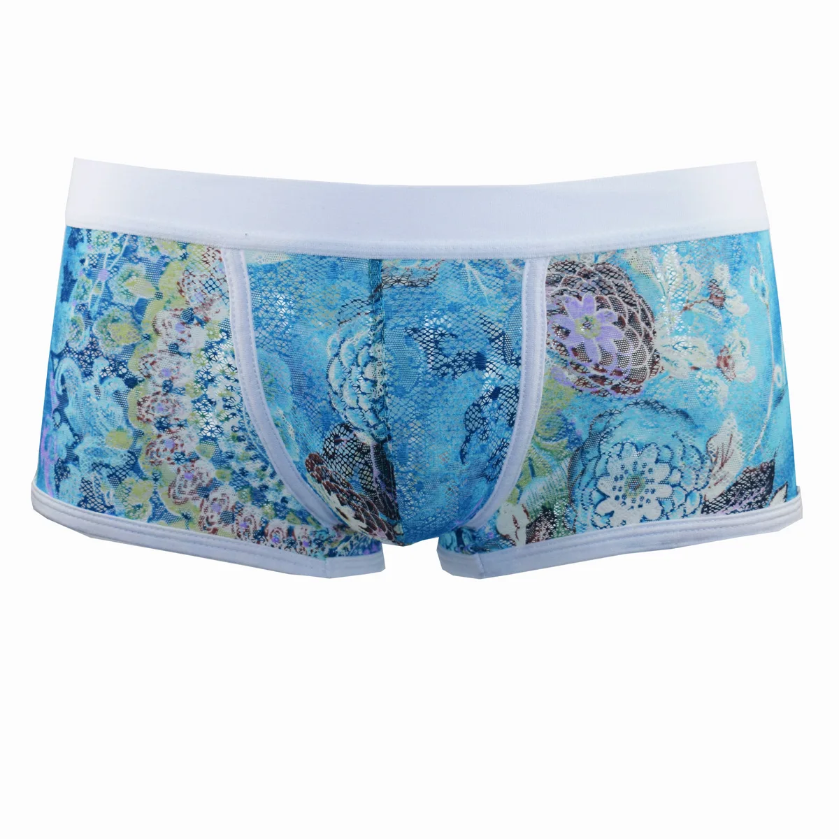 Cool Male Underwear Sexy Boxers Men Lace Panties Transparent Boxer ...