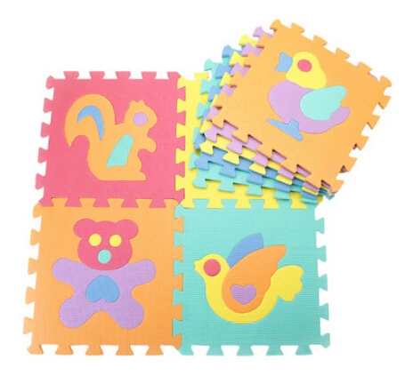 10pcs Cartoon Animal Pattern Carpet EVA Foam Puzzle Mats Kids Floor ...