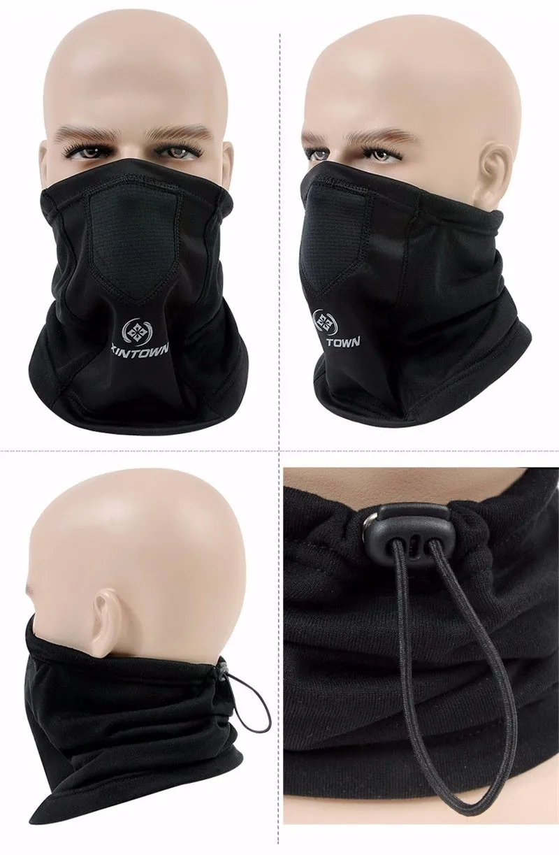 XINTOWN Winter Face Mask Warm Thermal Fleece Bike Head Cover Sport ...